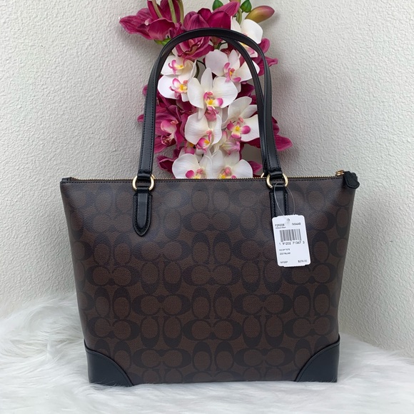 Coach | Bags | Coach Signature Zip Tote | Poshmark